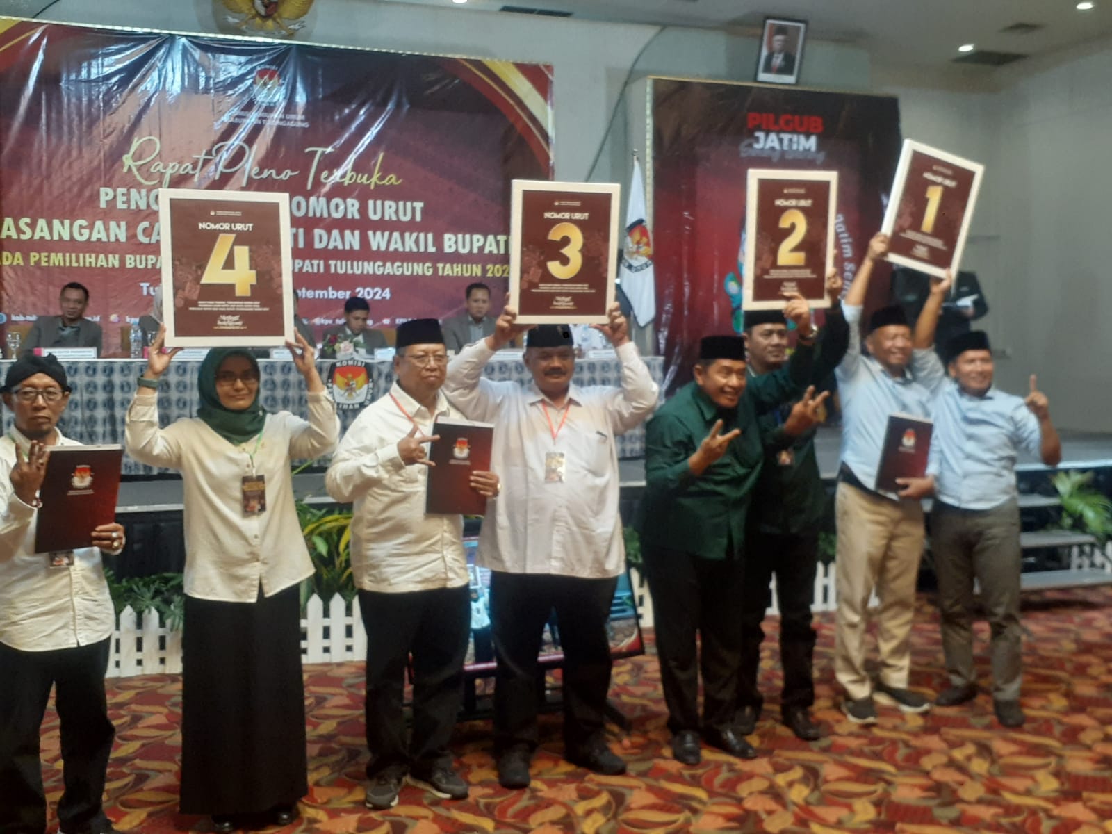 KPU Tulungagung Menetapkan Nomor Urut Paslon Cabup dan Cawabup – Brigade Pasopati